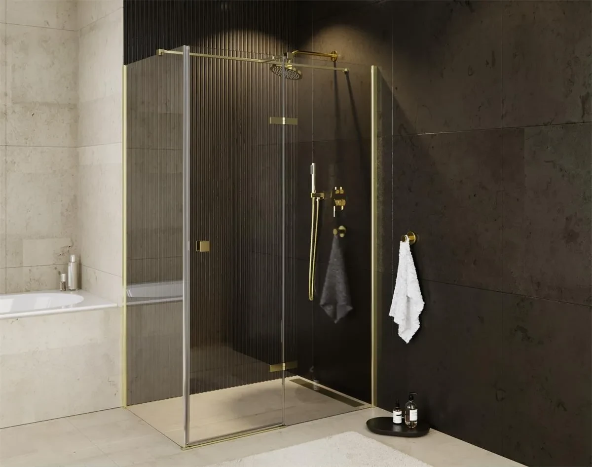 Душова кабіна Besco Pixa 100x90x195 золота PPP109195G, ціна: 32971 ...