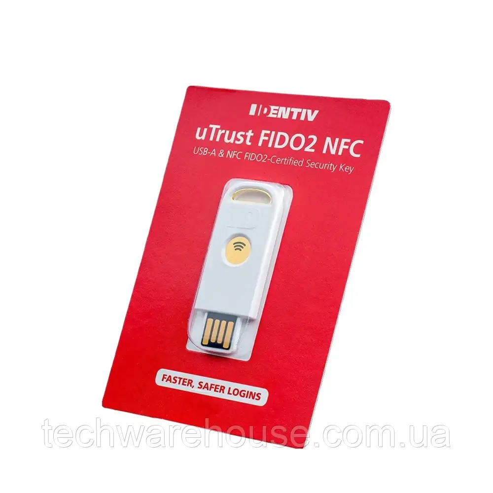 Ключ безпеки uTrust FIDO2 NFC Security Key (USB-A) | Identiv/Hirsch ...