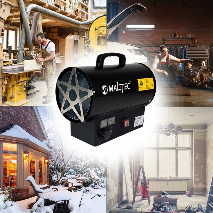 PR- Газова гармата обігрівач Craft Power pls з вентилятором Maltec 25 ...