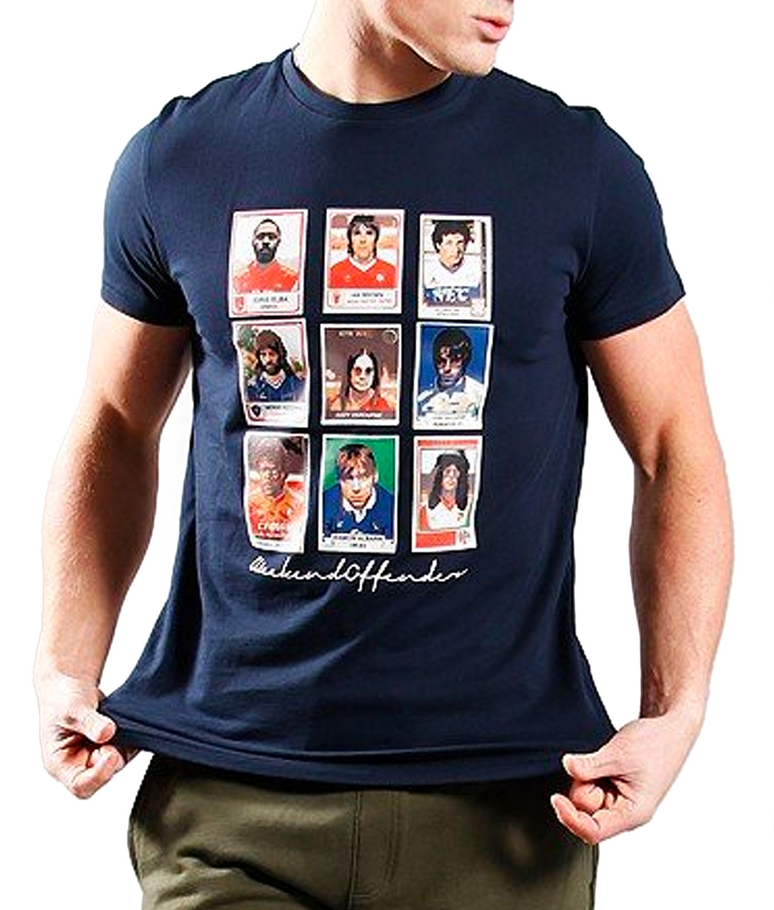 S0052 WEEKEND OFFENDER SOCCERSTARS T-SHIRT NAVY, цена: 1629 ₴, купить на Prom.ua