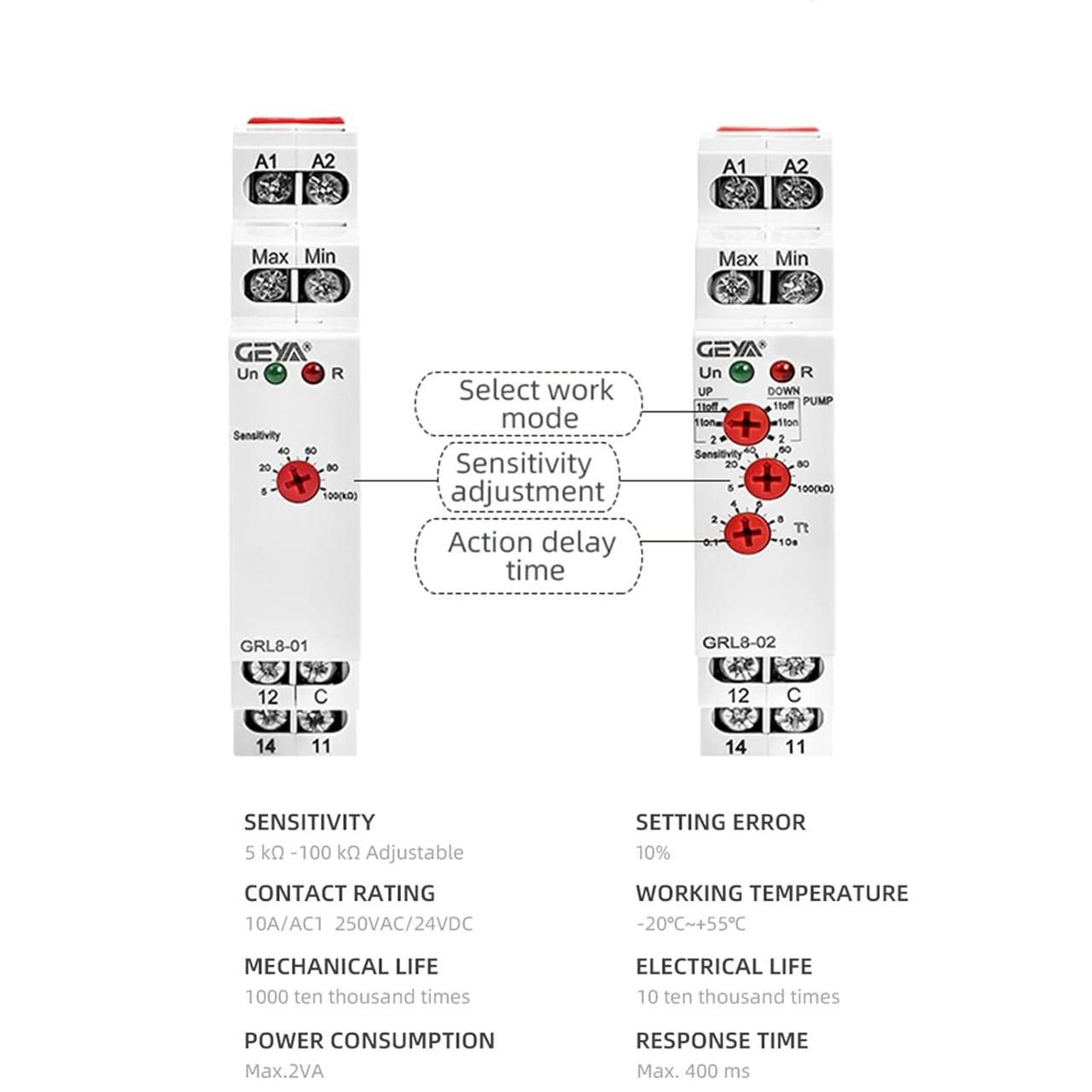Програмований таймер GEYA GRT8-EC 0.1с-10днів 220В/24В, ціна: 502 ...