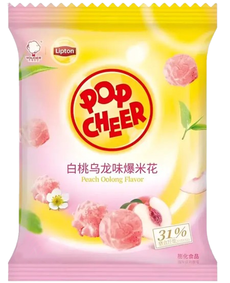 Купить Попкорн Lipton Pop Cheer Peach Oolong Flavor Popcorn 50г подарки ...
