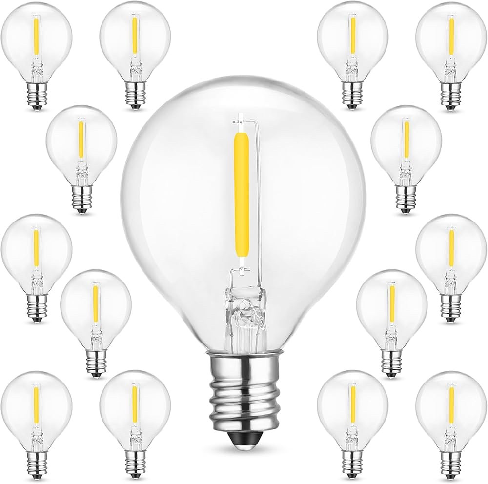 Набір змінних лампочок G40 LED 15 шт., цоколь E12, тепле біле світло, ціна: 650 ₴, купити на Prom.ua