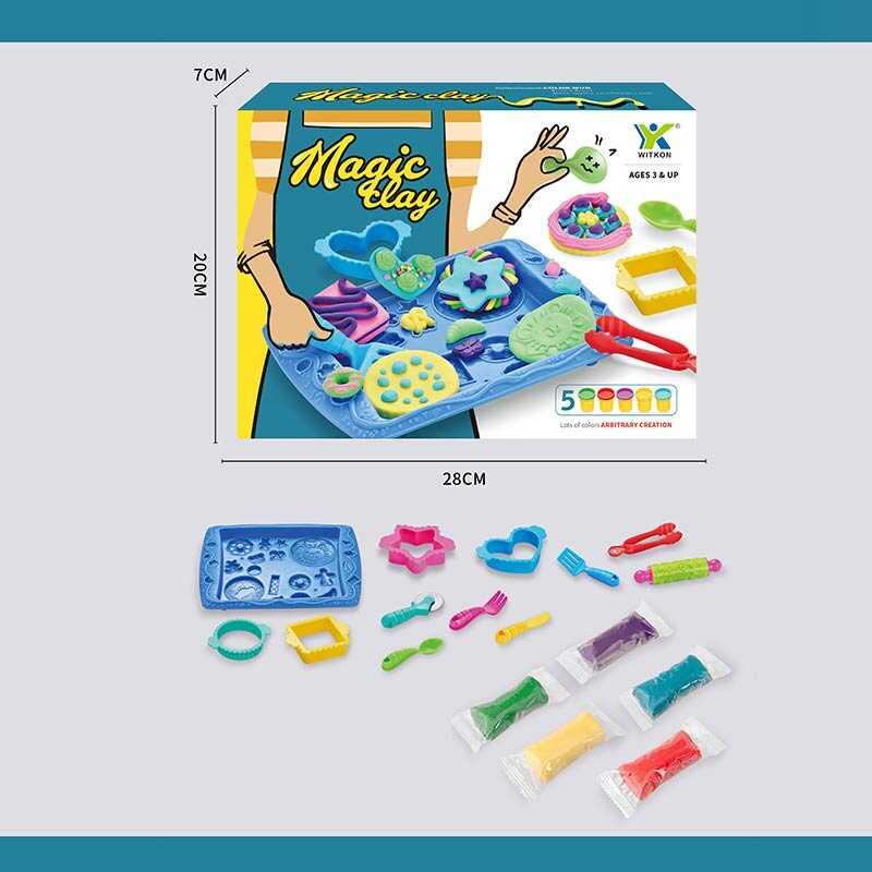 Тісто для ліплення 2930 C (60) 5 кольорів тіста, формочки, аксесуари, в ...