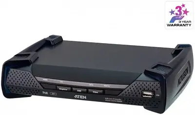 4K DisplayPort Single Display KVM over IP Extender with PoE (Receiver ...