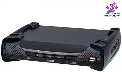 4K DisplayPort Single Display KVM over IP Extender with PoE (Receiver ...