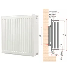 Інфрачервоний обігрівач Радіатор panelowy TYP-33 400 x 2000 Живлення ...