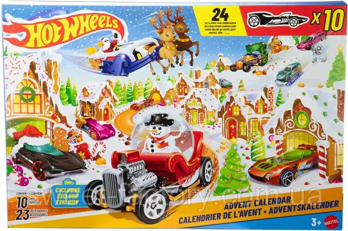 Адвент Hot Wheels Advent Calendar, ціна: 2499 ₴, купити на Prom.ua