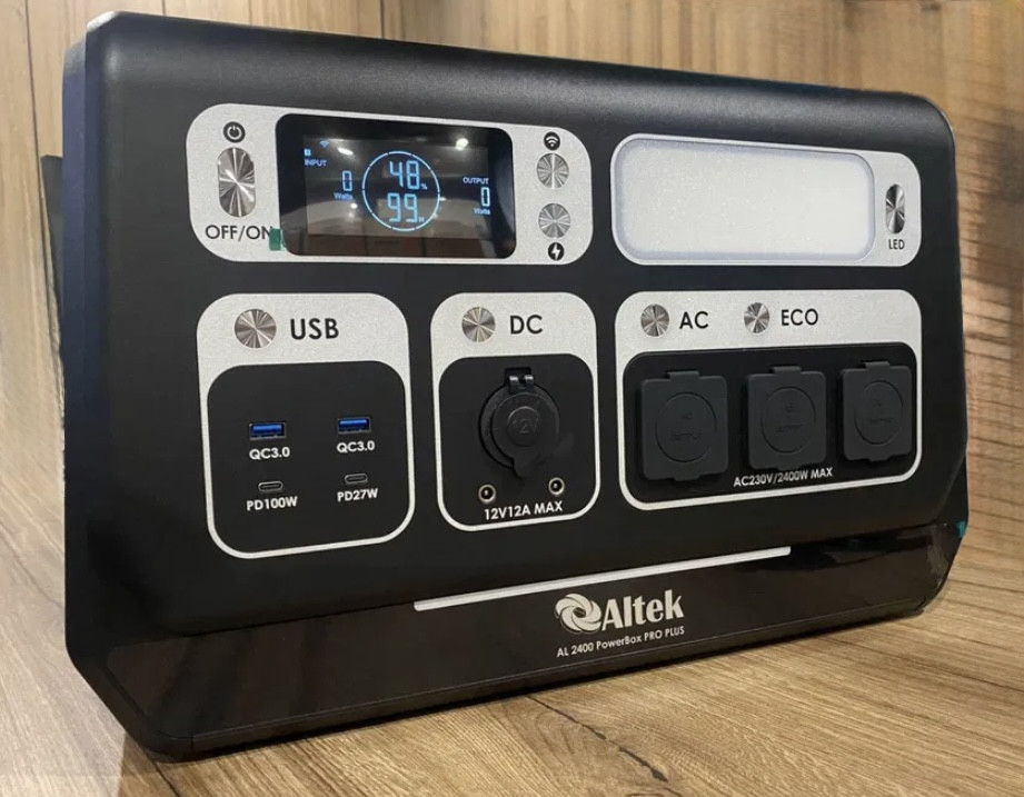 Портативна зарядна станція ALTEK AL 2400 PowerBox PRO PLUS (2048 Вт·г) - купить от SNRG