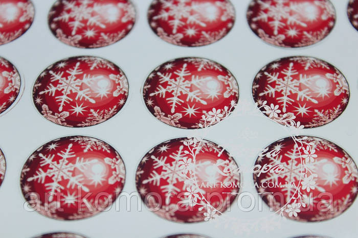 Картинки для крышечек "Снежинка" (ID#489803343), цена: 0.50 ₴, купить ...