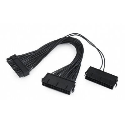 Переходник MB power connector splitter 24-pin, 0.3m Cablexpert (CC ...