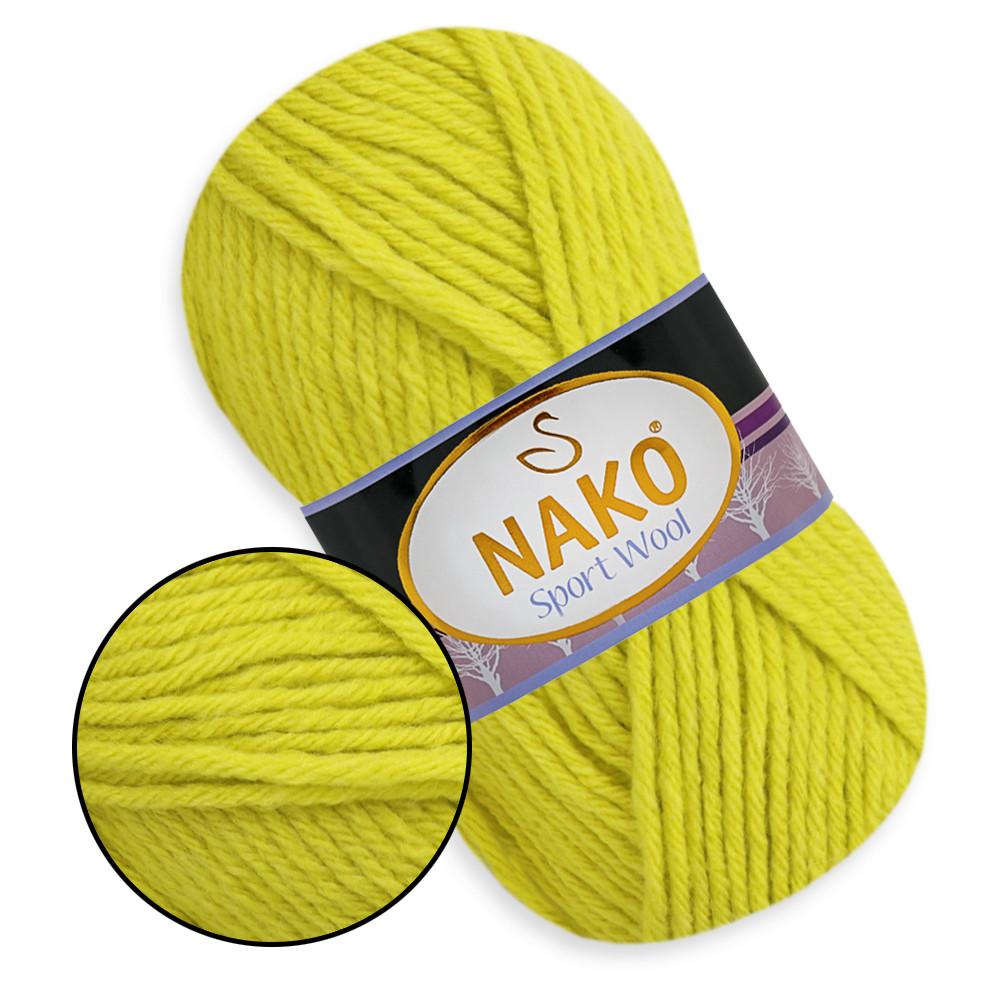 Nako Sport Wool, Лайм No13872 - купити інтернет-магазин товарів для ...