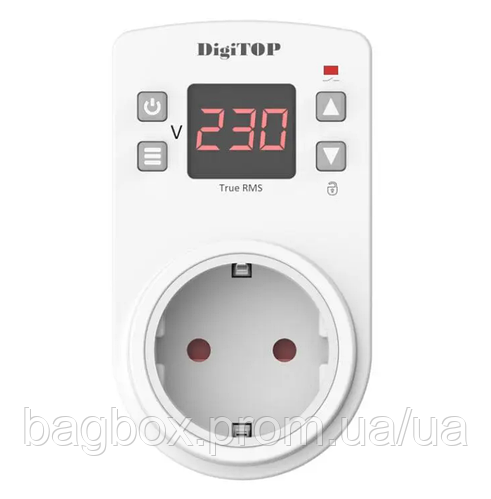 Бытовое реле напряжения DigiTOP VP-16AR 16A Реле защиты напряжения ...