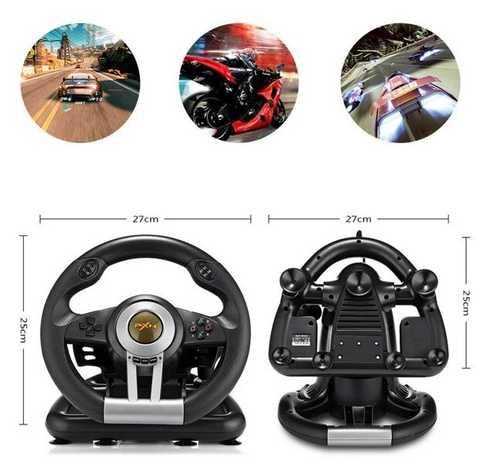 Геймерське кермо з педалями та коробкою передач (PC/PS3/PS4/X-ONE ...