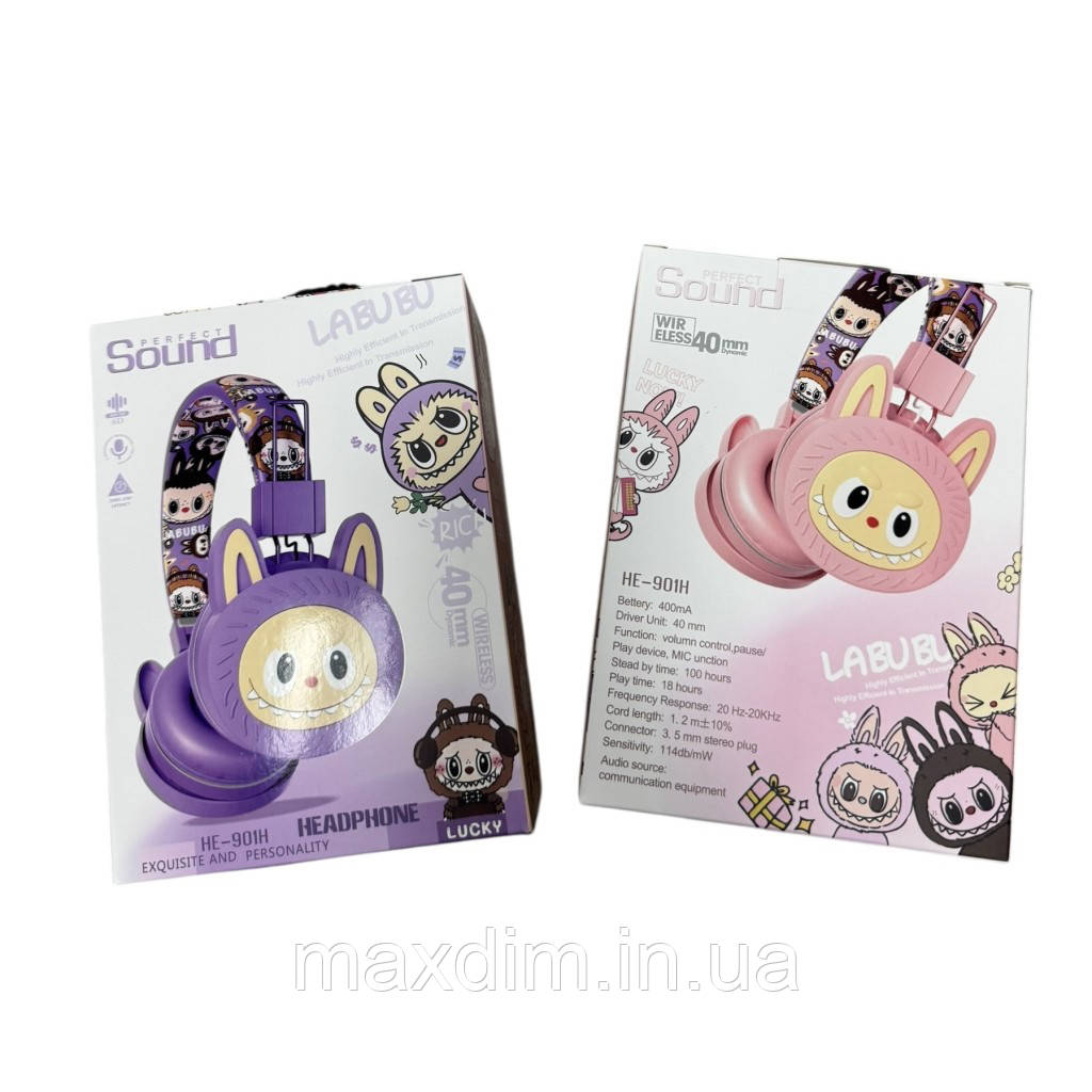 Беспроводные наушники Labubu Character (HE-901H), цена: 650 ₴, купить ...