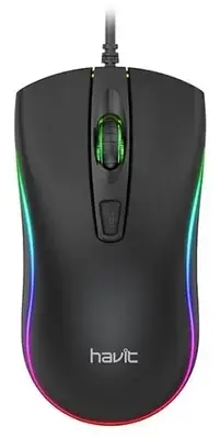 Мышь Havit HV-MS72 Black, Optical, USB, 1200 dpi (6939119027360), цена ...