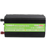 Перетворювач напруги 12-220В 1500Вт з функцією UPS Tossa TAU1500L Чорний з салатовим по лучшей ...