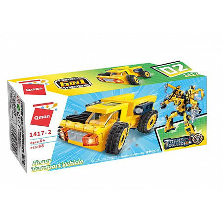 Дитячий конструктор Qman будтехніка Heavy Transport Vehicle 79 деталей ...