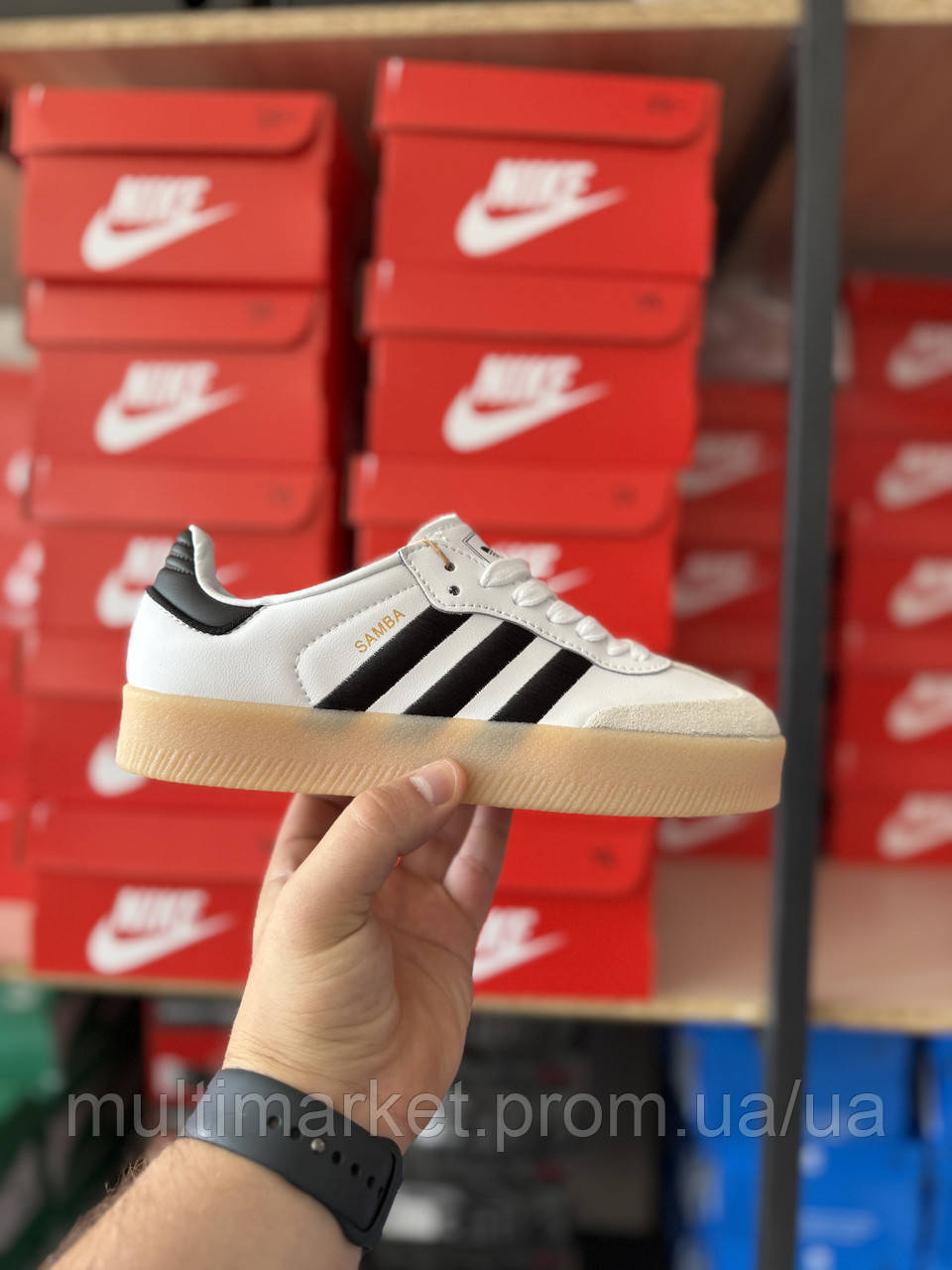 Adidas Samba White Black, цена: 2300 ₴, купить на Prom.ua