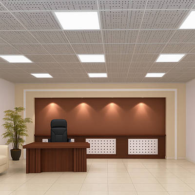 LED панель 36W, 3600lm, 5000К, Дневной свет, VARGO / Светодиодная панель потолочная / LED панель ...