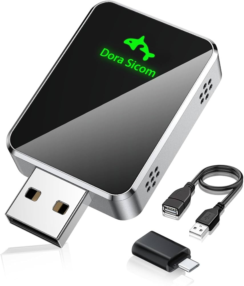 Беспроводной адаптер Apple CarPlay Dora Sicom для iPhone (USB / USB-C ...