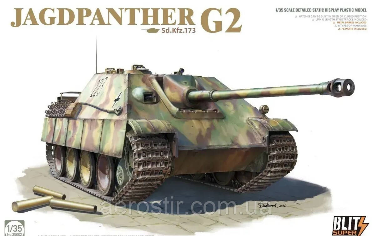 Купити Jagdpanther G2 Sd.Kfz.173 1/35 Takom 35002 в Києві та Україні ᐅ ...