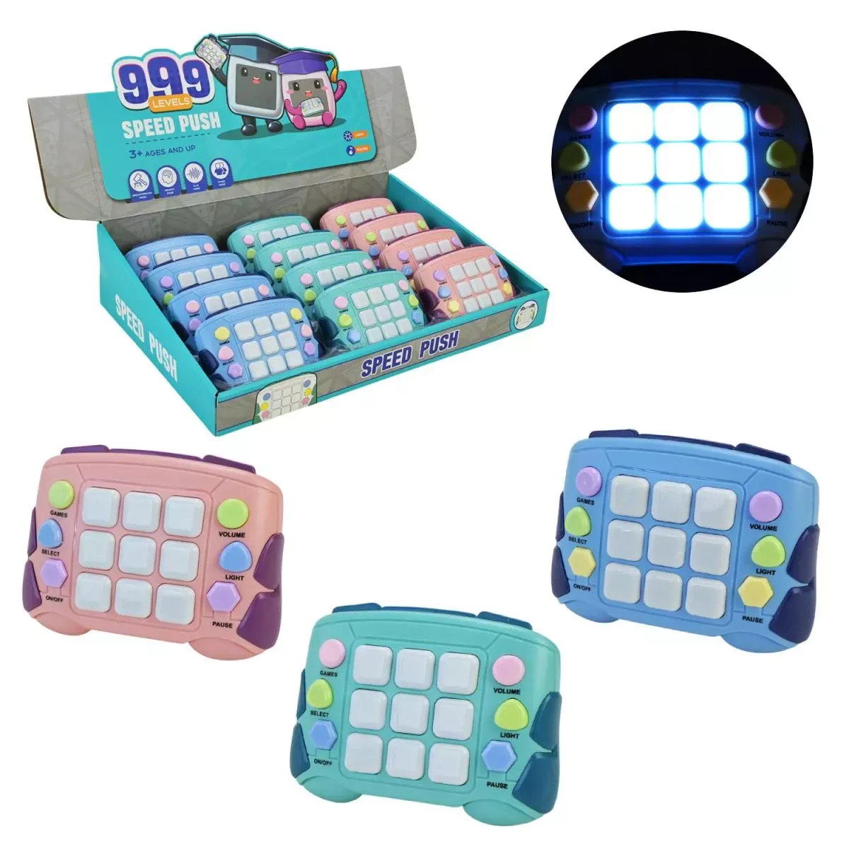 Электронная кнопочная головоломка Speed Push Y3 быстро нажимай, в ...