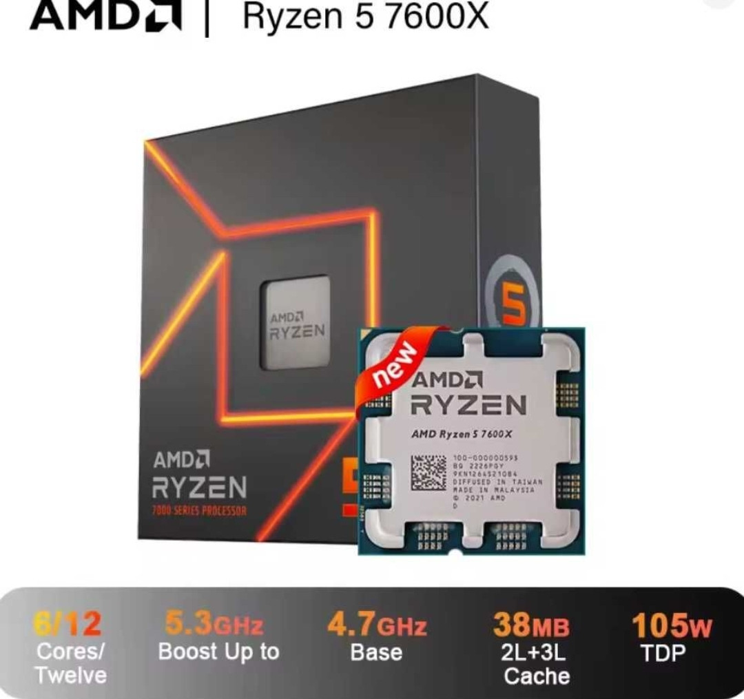 AMD Ryzen 5 7600X 4.7 GHz 6-Core 12-Thread CPU., ціна: 9899 ₴, купити ...