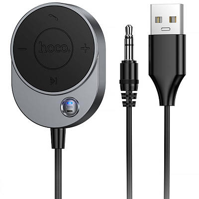 Bluetooth аудио ресивер Hoco E150 Path AUX BT5.4 Metal gray, цена: 369 ...