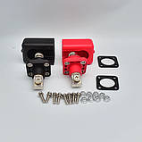 Корпусна прохідна клема 200A для акумуляторів із кришкою (чорна+червона ...