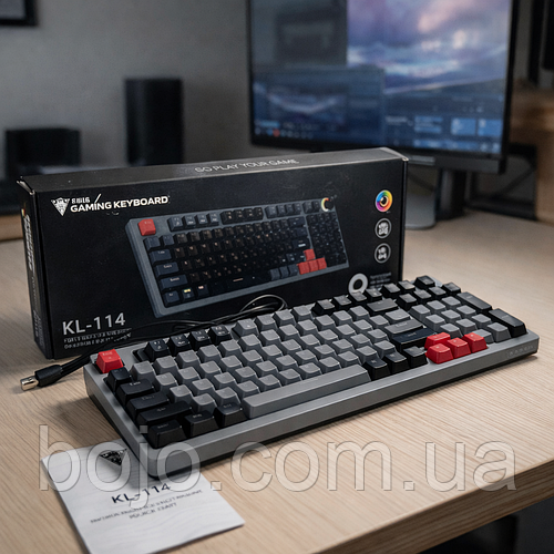 Механічна клавіатура з rgb підсвіткою JEDEL KL-114 USB 100 keys (206 ...