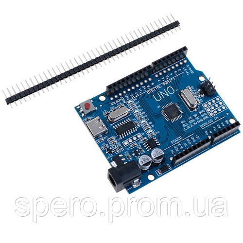 Arduino Uno R3 mag-637683 плата ATmega328PB з USB Type-C, контролер AVR ...