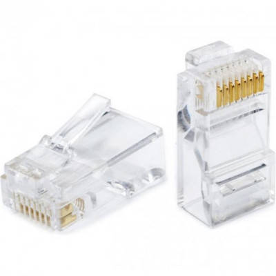 Коннектор RJ45 Cat.6 UTP 8p8c 100 штук для надежного соединения и ...