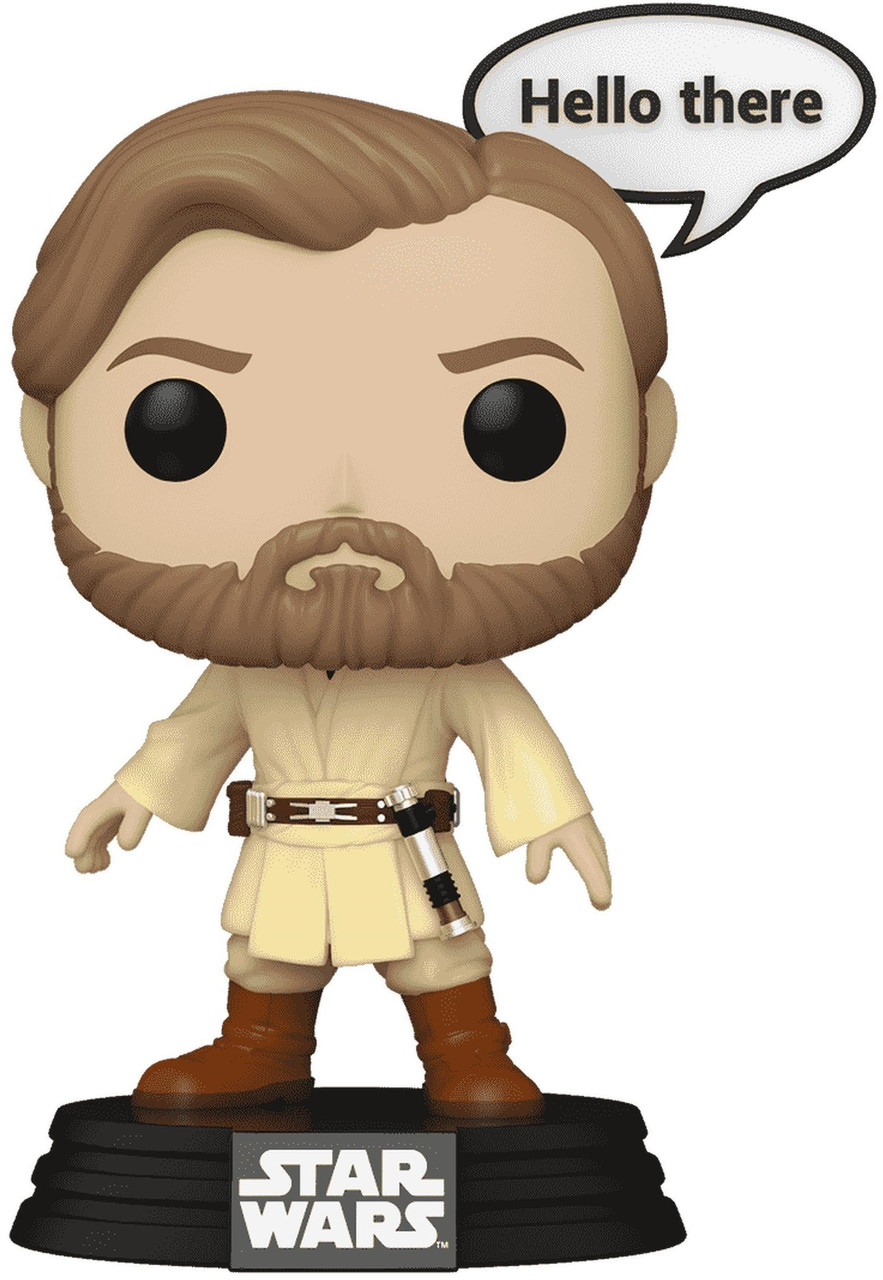 Фігурка POP Star Wars: Sayings - Obi-Wan Kenobi (Hello There) Funko ...