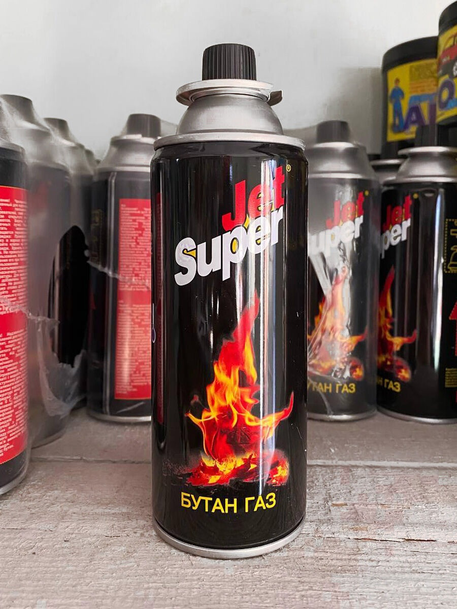Газовий балон Super Jet 220 г 340 мл цанговий картридж для газових ...