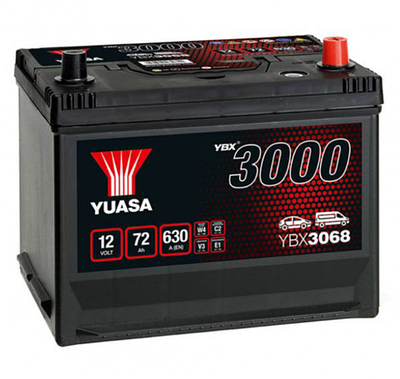 Аккумулятор Yuasa YBX3000 SMF 12В 72Ач 630А(EN) R+ Yuasa YBX3030, цена ...