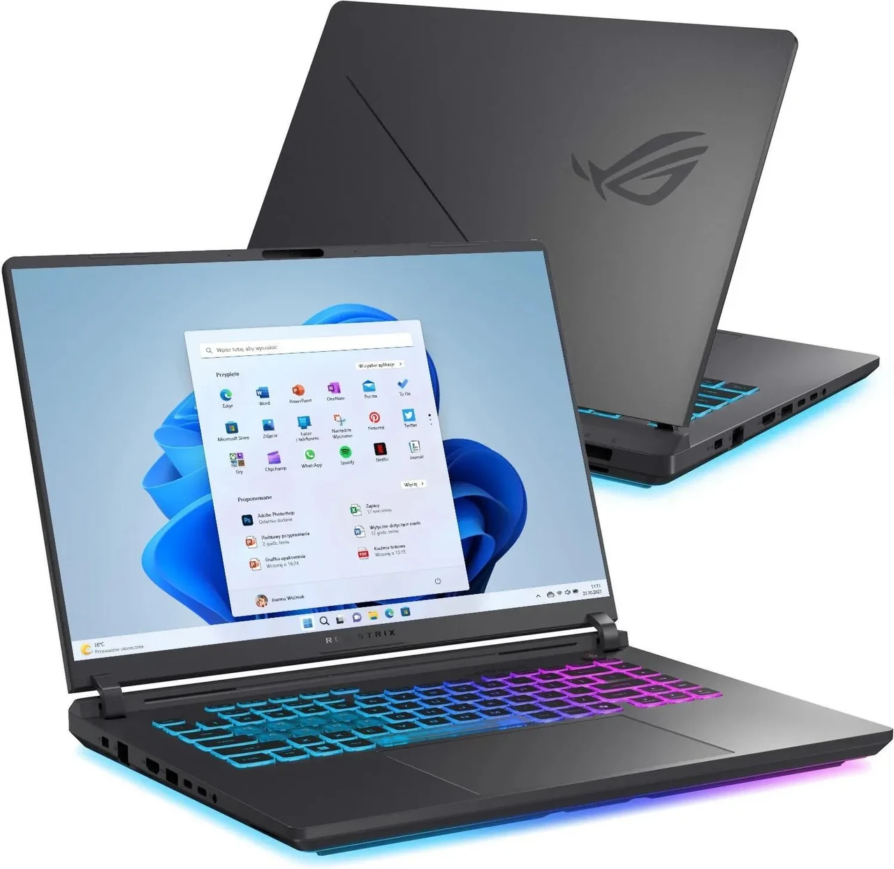 Ноутбук Asus ROG Strix G16 G615JH-I5165W 16"/i5/16GB/512GB + 512GB ...