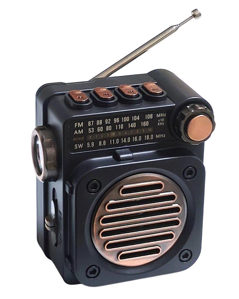 Стерео радіоприймач FM/AM/SW, Bluetooth MP3 (TF/USB) плеєр M8BT, LED ...