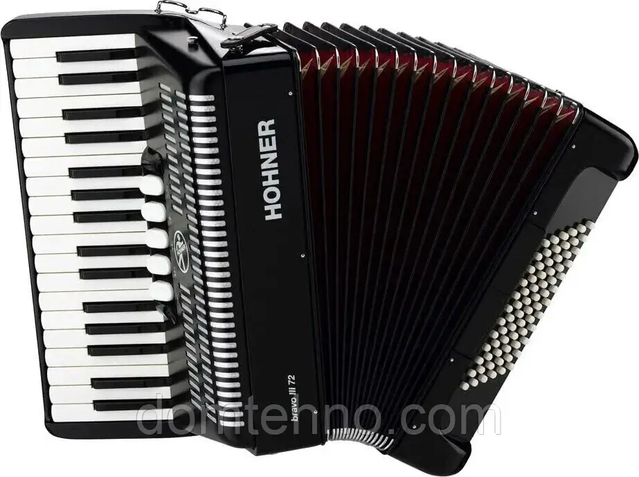Клавішний акордеон Hohner Bravo III 72 чорного кольору - купити за ...