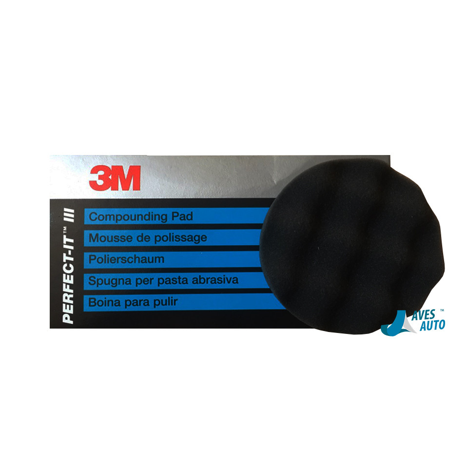 05726 Полірувальний круг поролоновий - 3M для пасти №3 D75 мм. чорний ...