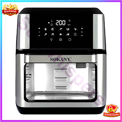 Аэрофритюрница SOKANY 12 л 2600 Вт/ Сенсорная мультипеч / Домашний ...