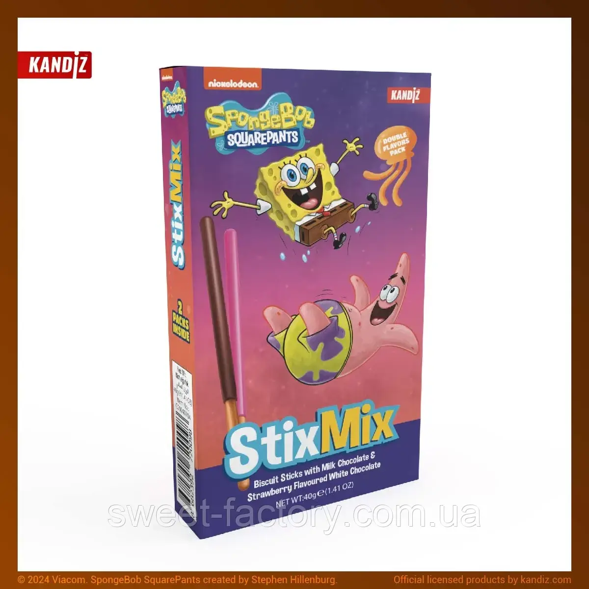 Соломка Kandiz Nickelodeon Stix Mix SpongeBob 40g: продаж, ціна у ...