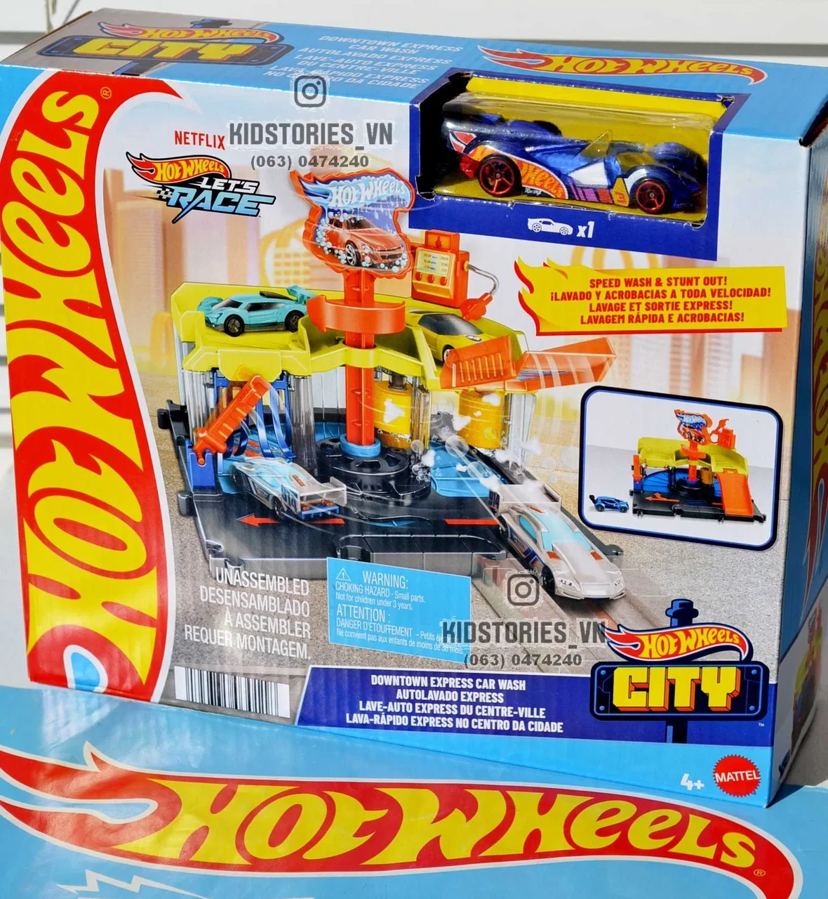 Автомийка Hot Wheels City Downtown Express Car Wash швидкісна мойка ...