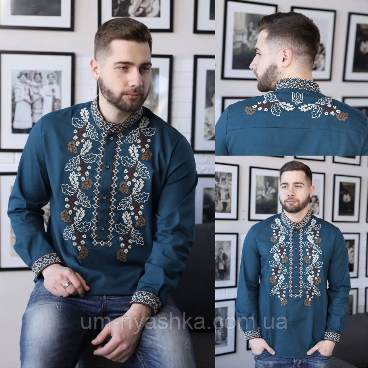 Чоловіча лляна вишиванка Міць: продаж, ціна у Кривому Розі. Чоловічий ...