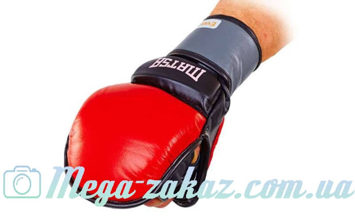 Купить Перчатки гибридные для единоборств MMA MATSA 2011: кожа, 2 цвета ...