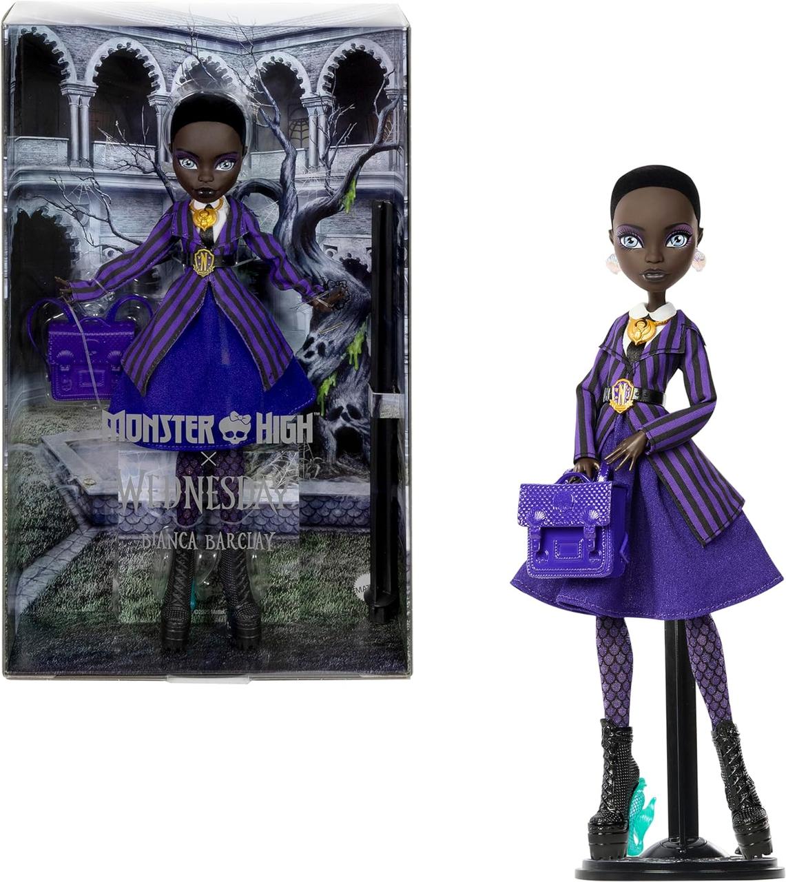 Лялька Monster High x Wednesday Б'янка Барклай Bianca Barclay у формі ...