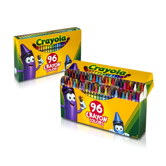 Разноцветные восковые мелки карандаши, в наборе 96 цветов, Crayola ...