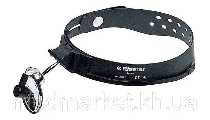 Рефлектор лобный Riester clar N 55, с вакуумной лампой 6 В и литиевыми ...