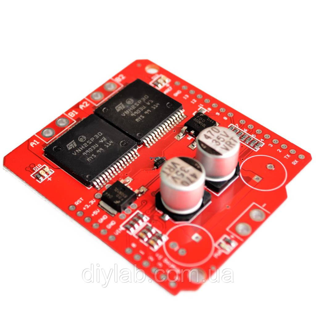 Драйвер Monster Moto Shield VNH2SP30 14А (30А) 16В Arduino від інтернет ...