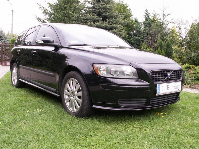 Обвес Volvo S40 V50 тюнинг губа переднего бампера стиль R-line (ID ...